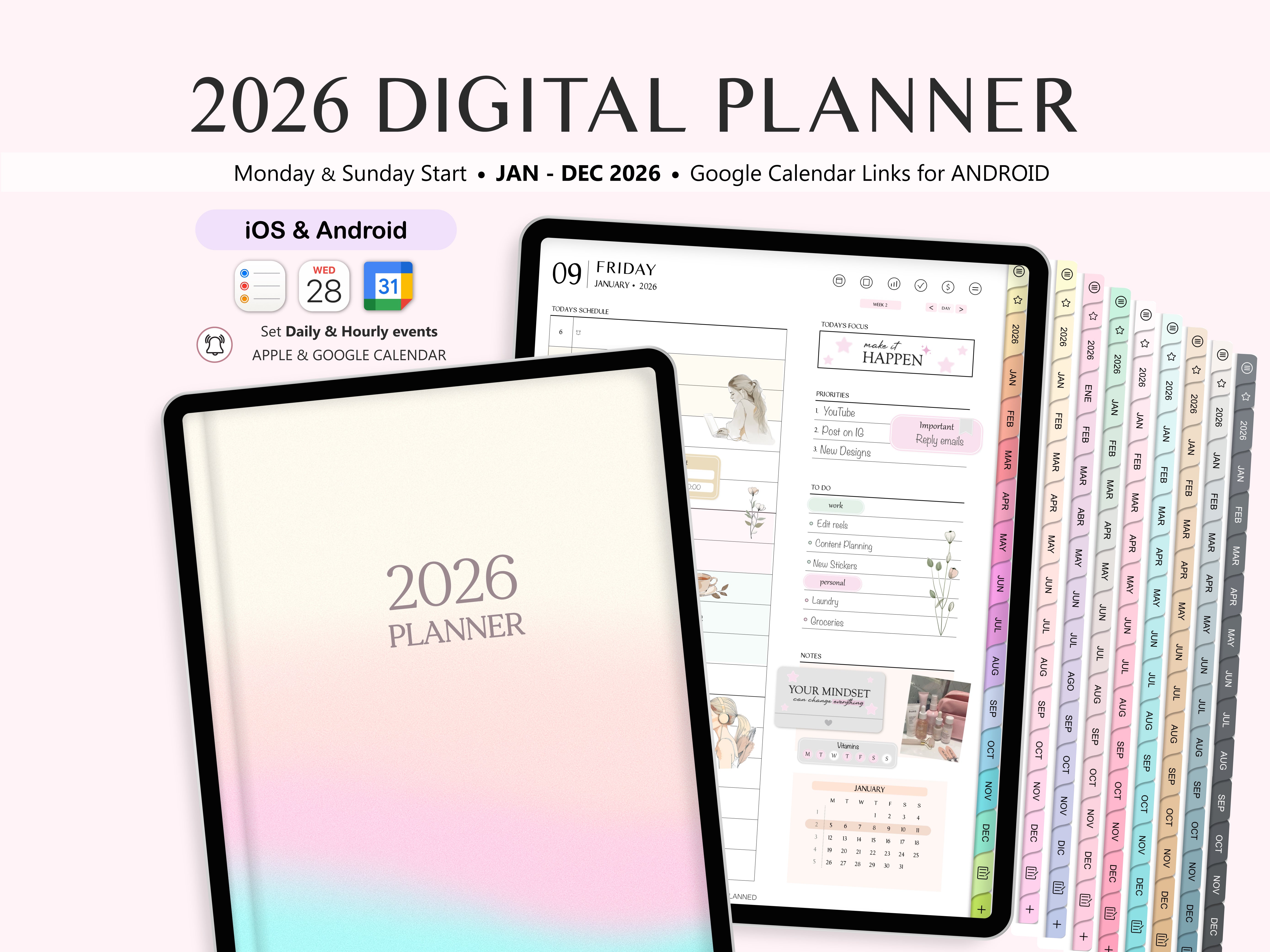 2026 Digital Planner (English) – Stay Planned