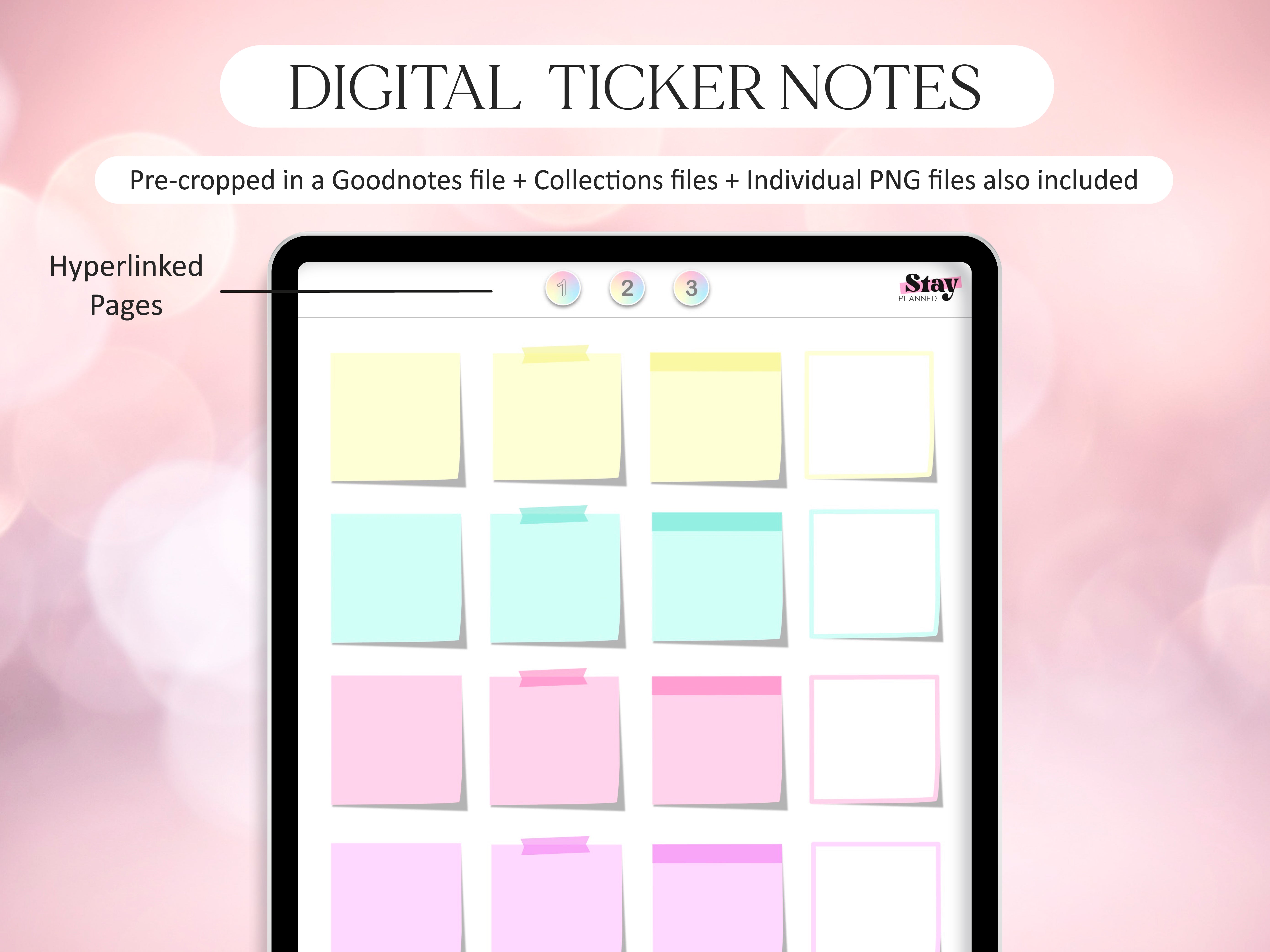Digital Stickers Notes – Stay Planned